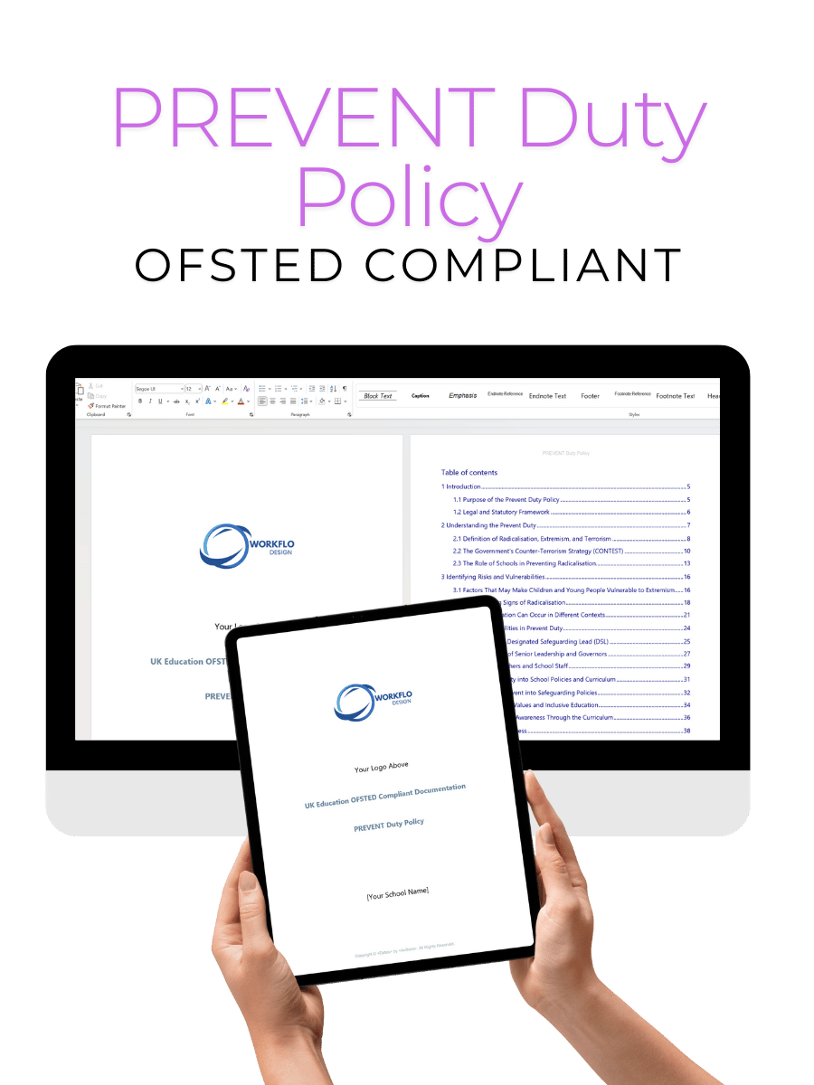OFSTED Compliant PREVENT Duty Policy – Safeguarding Schools