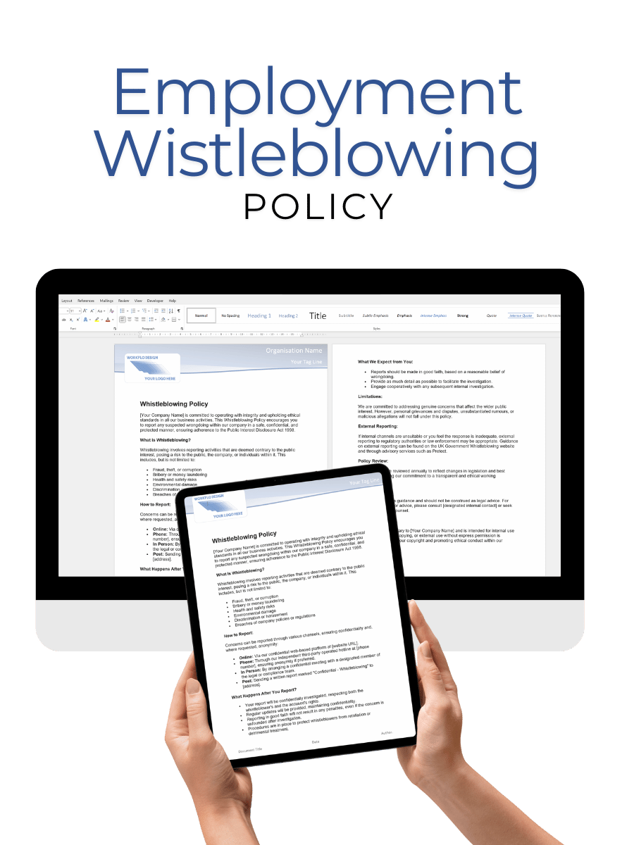 Whistleblowing Policy Template for UK Businesses